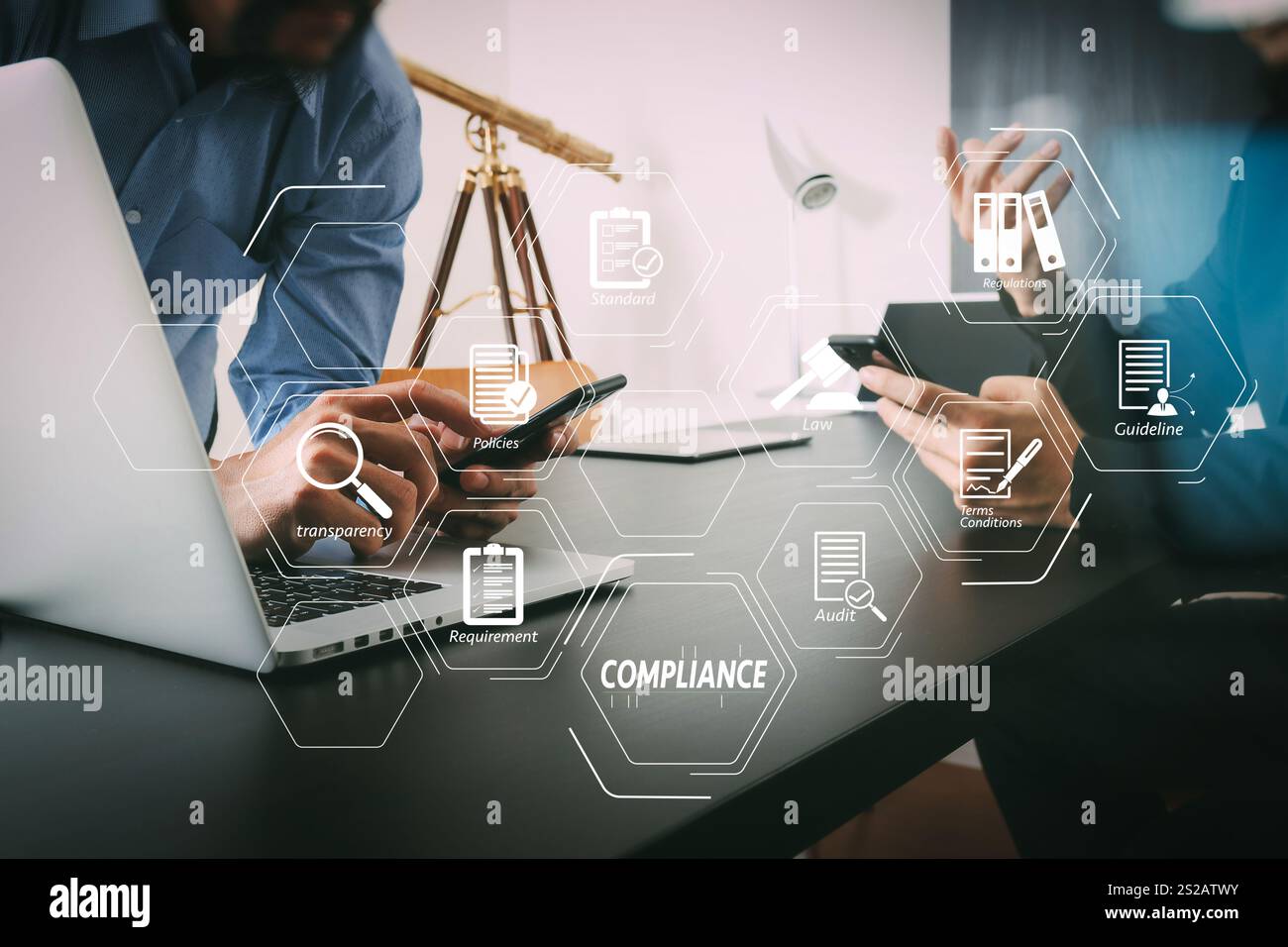 Compliance Virtual Diagram for regulations, law, standards ...