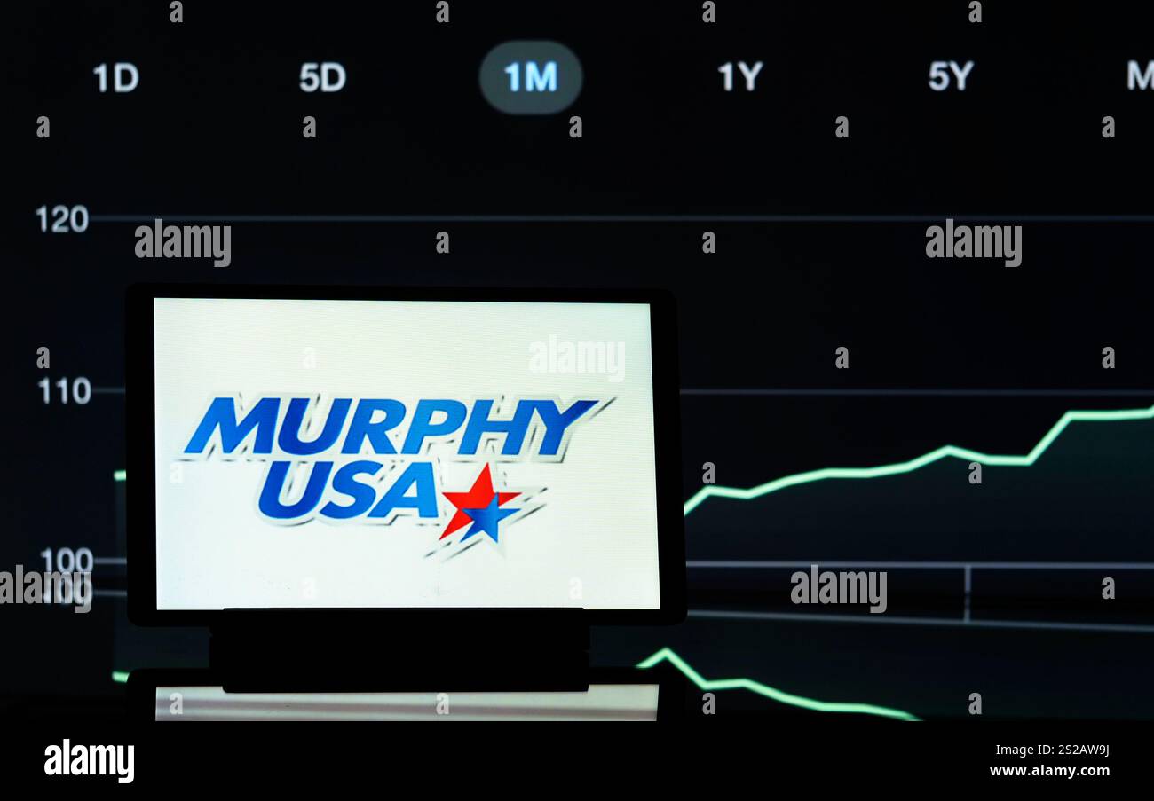 Germany. 06th Jan, 2025. In this photo illustration, a Murphy USA Inc ...