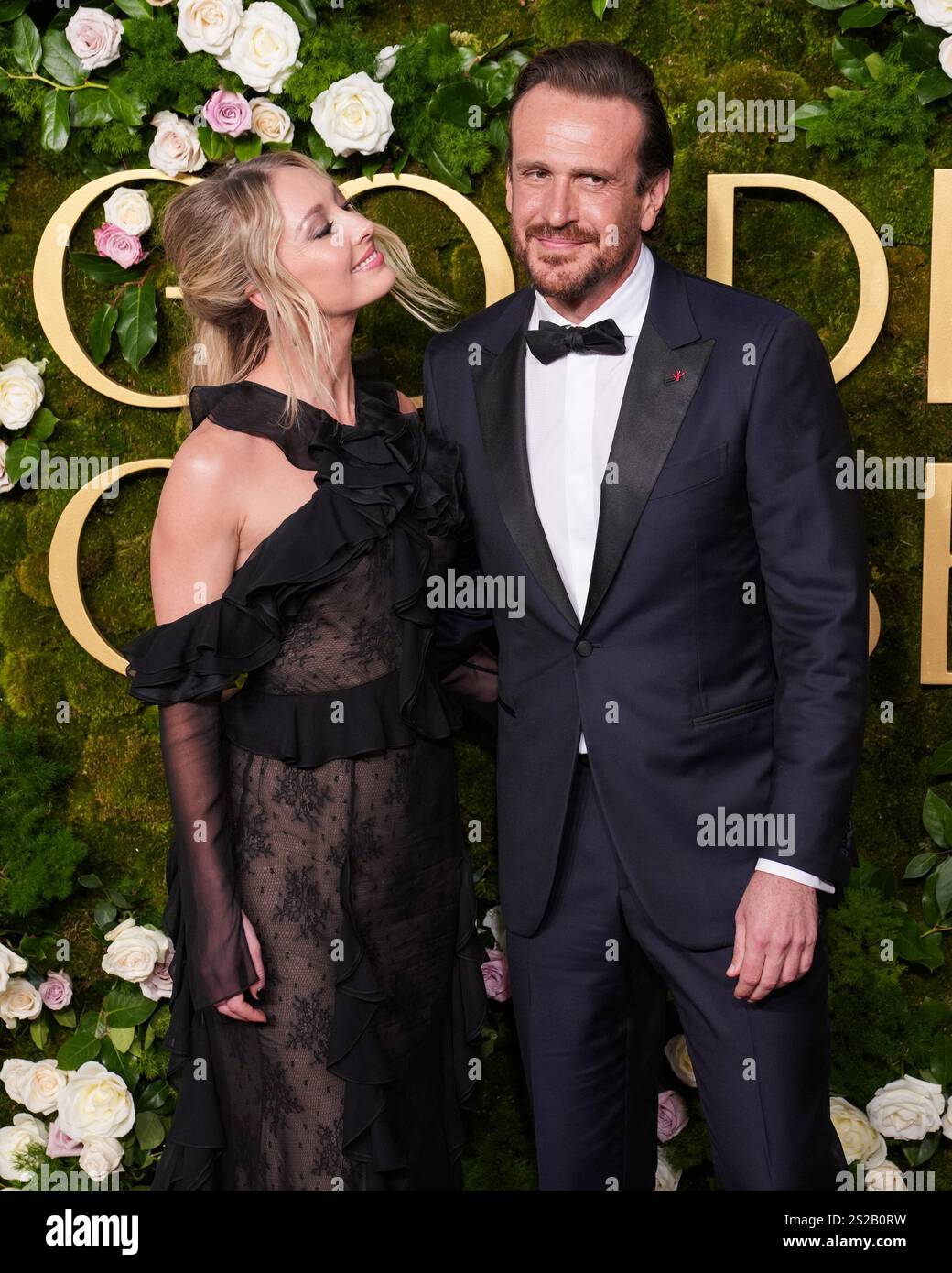 Los Angeles, USA. 05th Jan, 2025. Kayla Radomski and Jason Segel ...