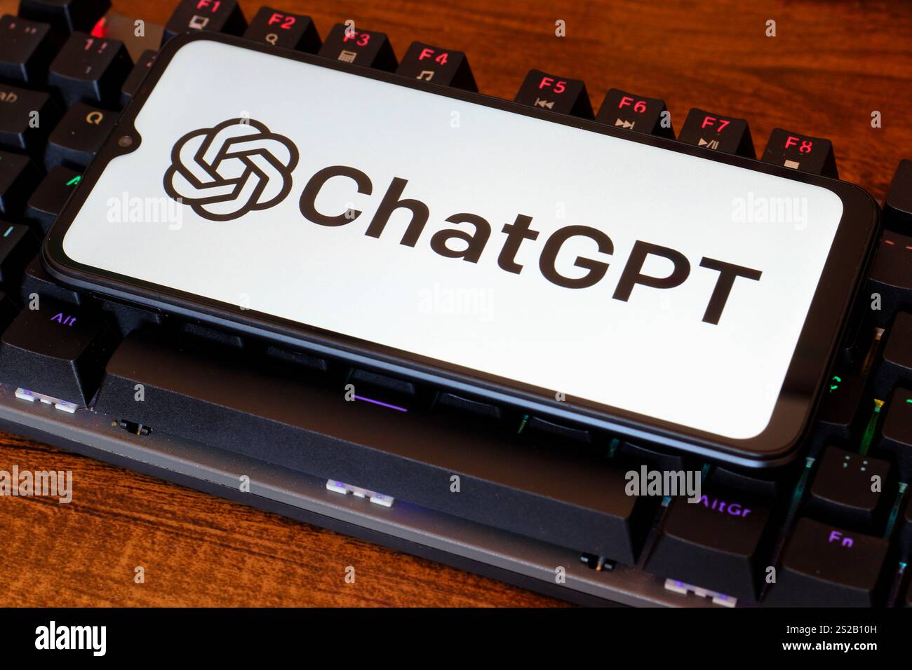 Canada. 06th Jan, 2025. In this photo illustration, the ChatGPT logo is seen displayed on a ...