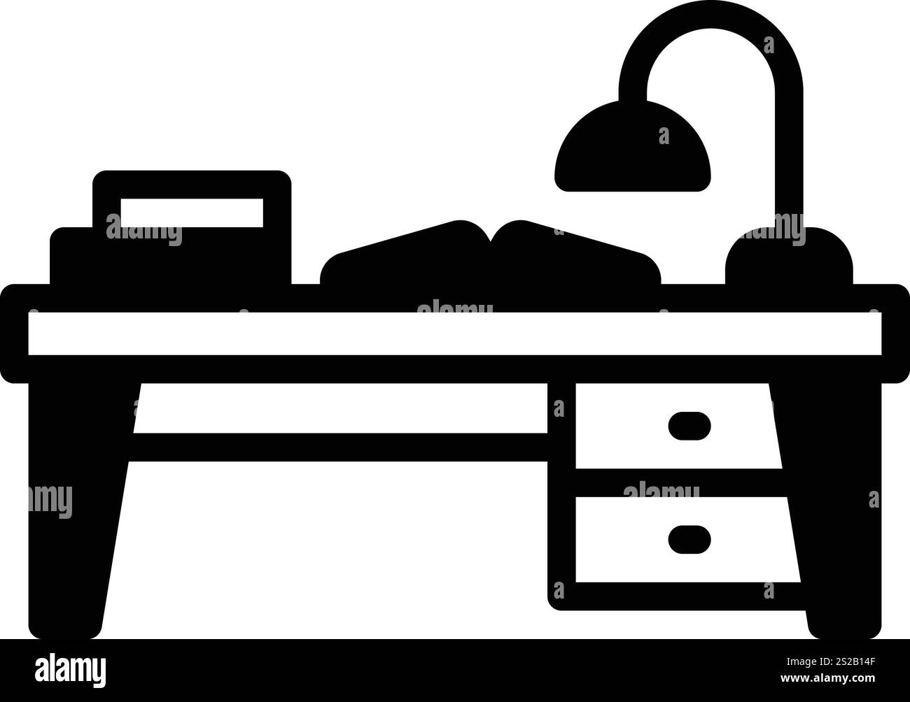 Wooden study desk Black and White Stock Photos & Images - Alamy