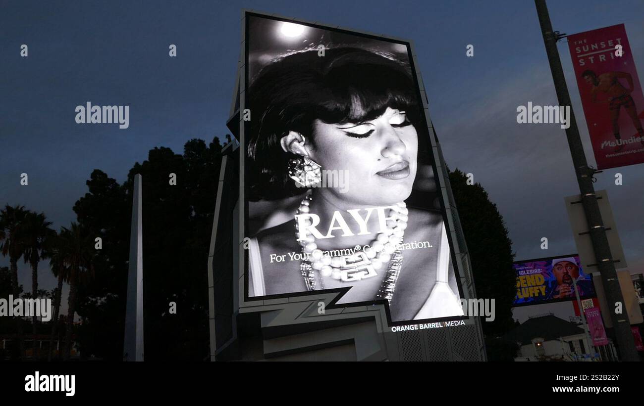 Los Angeles, California, USA 6th January 2025 Singer Raye Grammys FYC ...