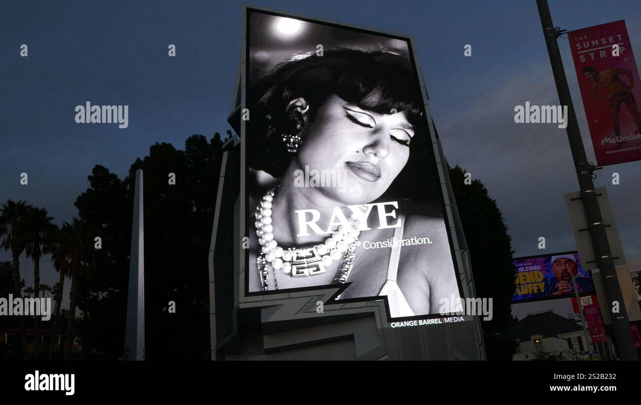 Los Angeles, California, USA 6th January 2025 Singer Raye Grammys FYC ...