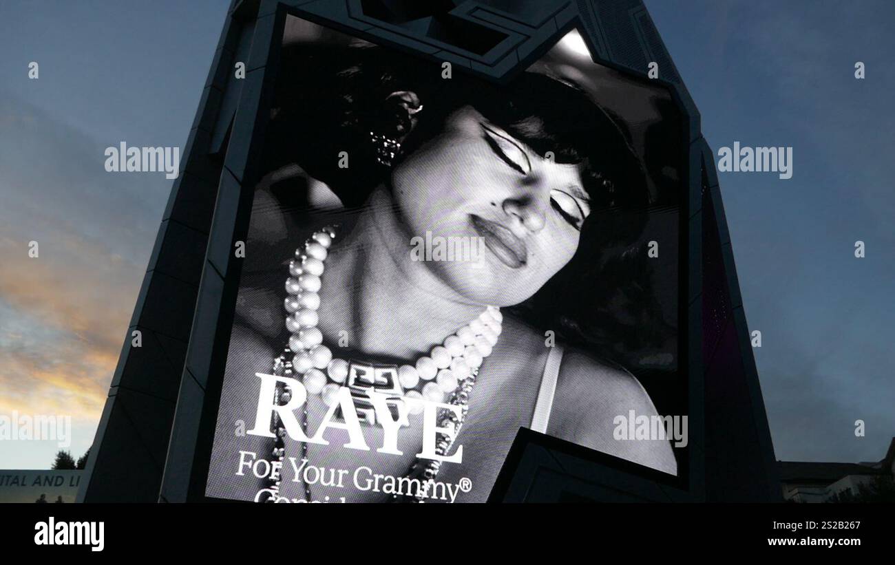 Los Angeles, California, USA 6th January 2025 Singer Raye Grammys FYC ...