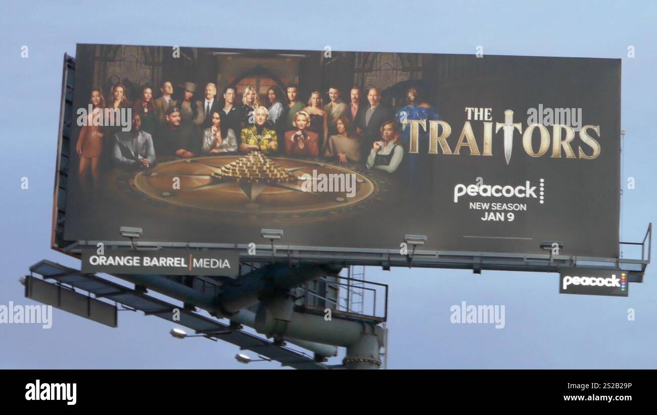 Los Angeles, California, USA 6th January 2025 The Traitors Billboard on ...