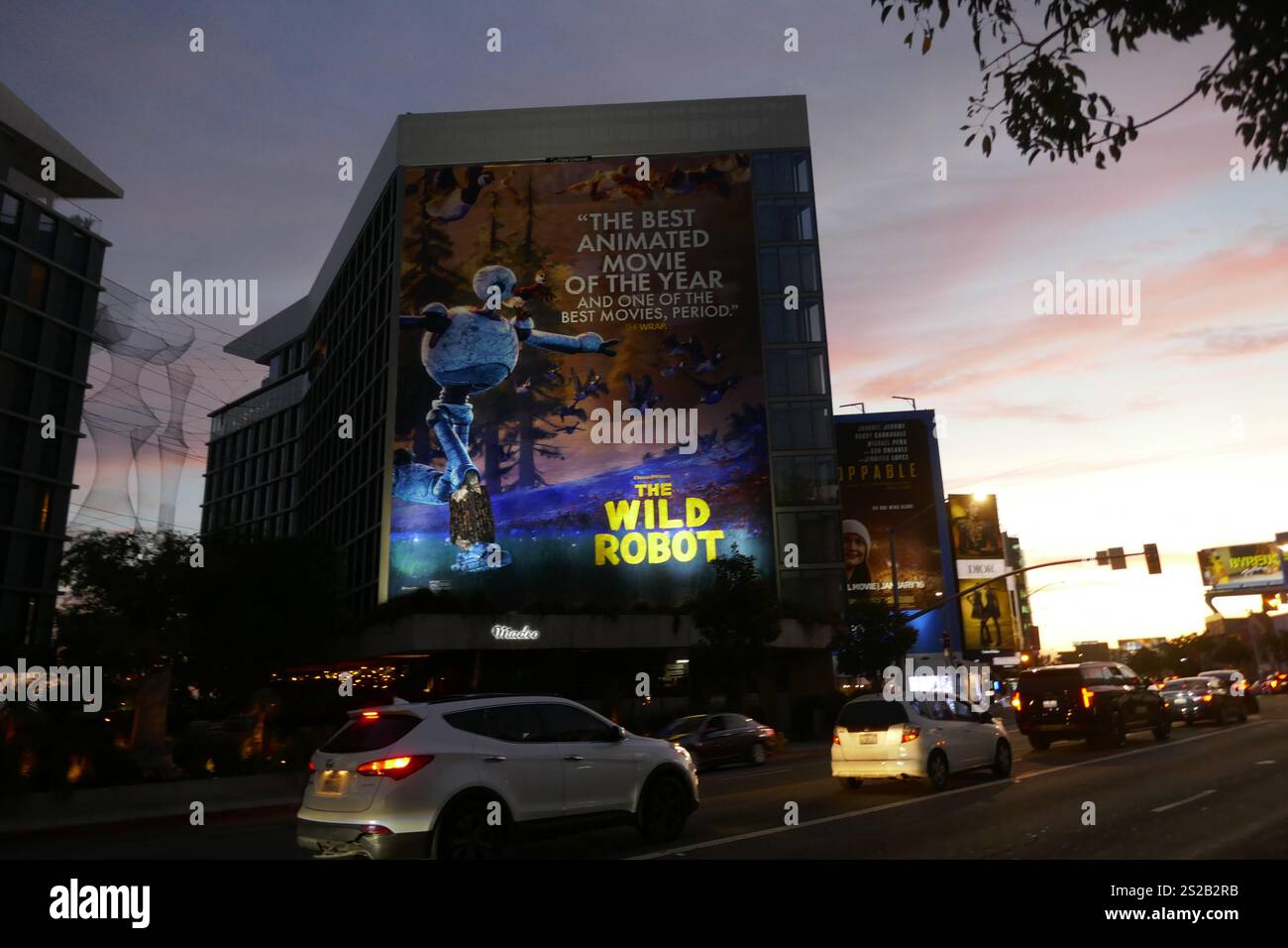 Los Angeles, California, USA 6th January 2025 The Wild Robot Billboard ...