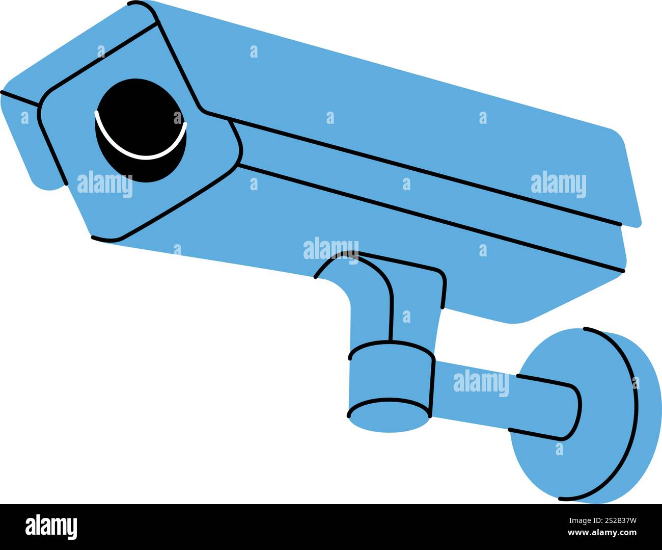 CCTV camera. Security surveillance system. Vector illustration Stock ...