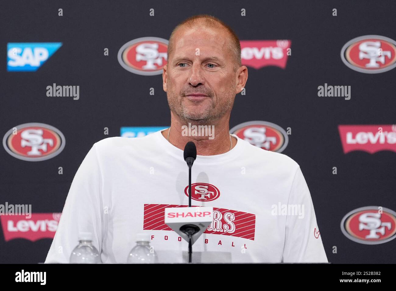 FILE - San Francisco 49ers special teams coordinator Brian Schneider ...