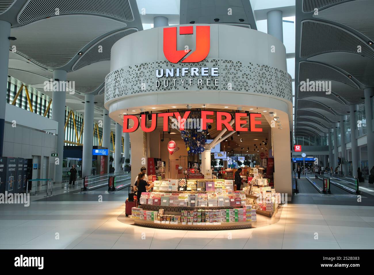 Unifree Duty Free store in istanbul airport Stock Photo - Alamy