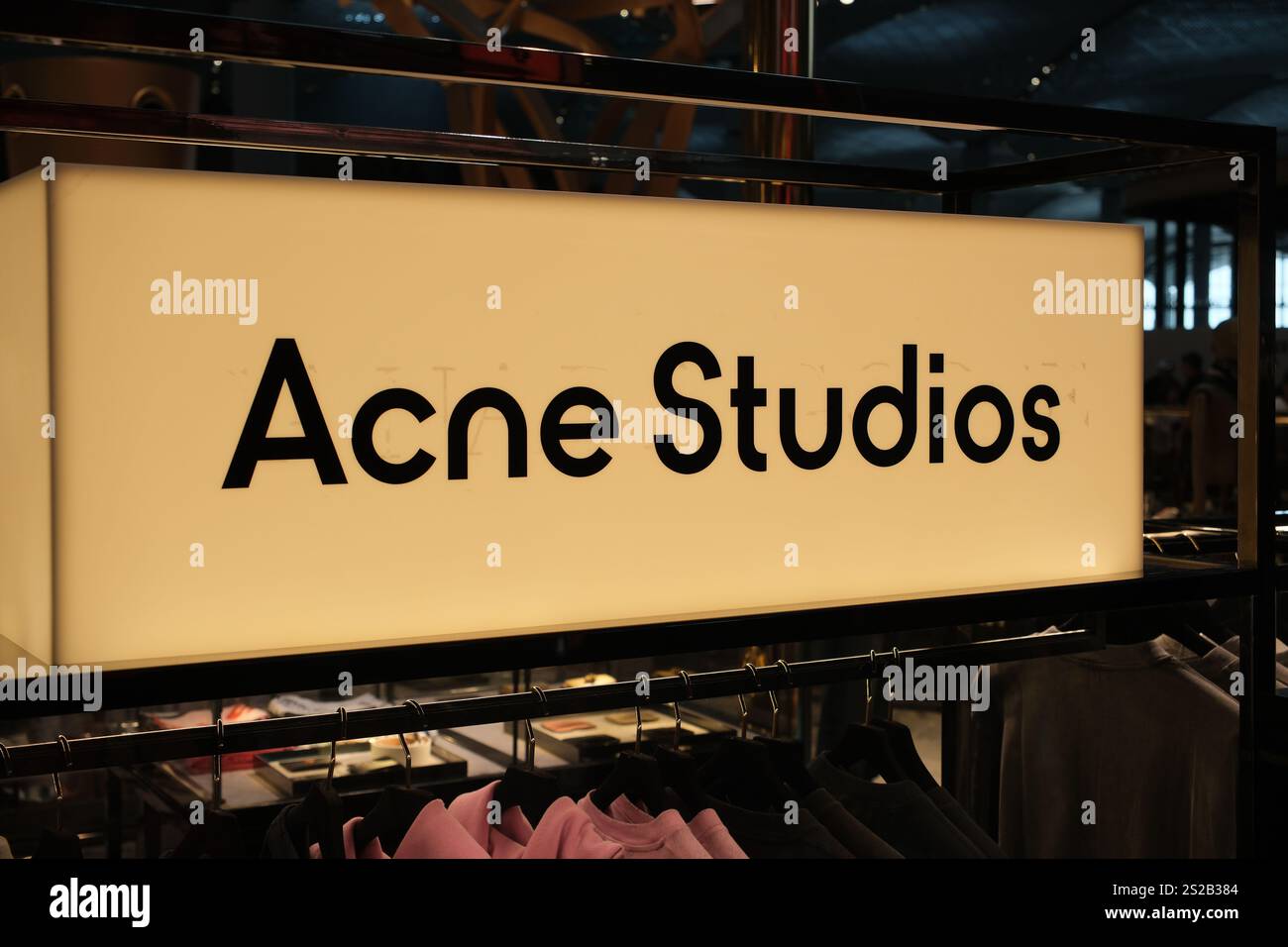 Acne Studios brand logo store sign Stock Photo - Alamy