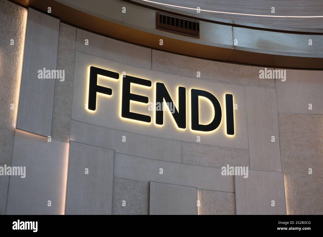 FENDI company brand logo Stock Photo - Alamy