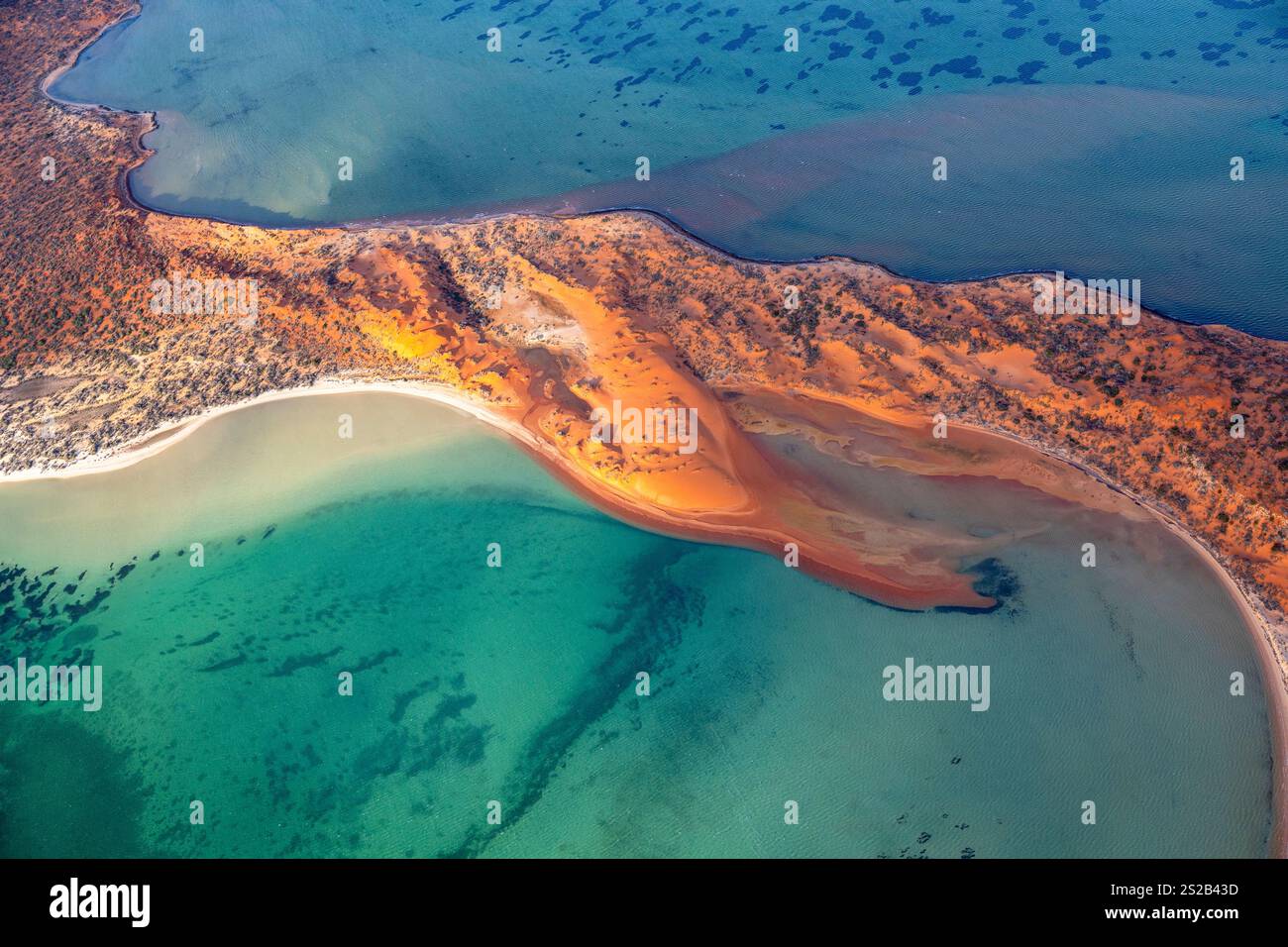 Aerial View of UNESCO Shark Bay, Western Australia Stock Photo - Alamy
