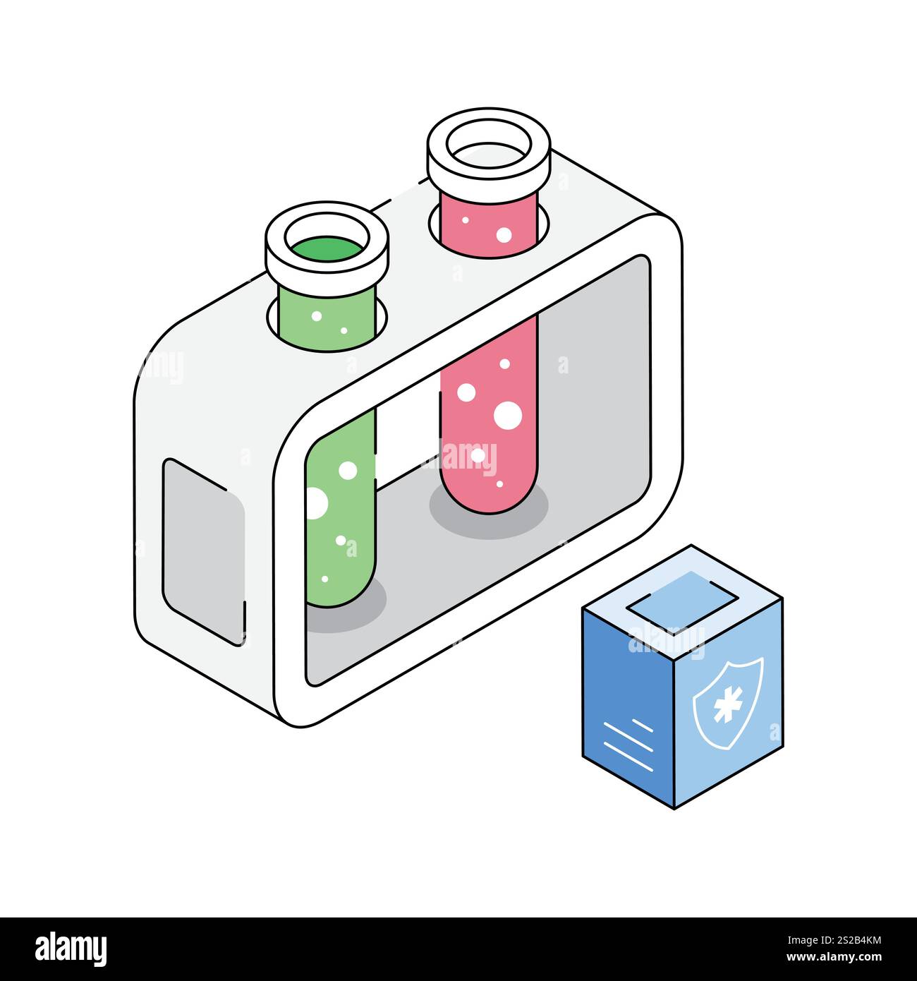 Test tubes and laboratory setup for medical analysis Stock Vector Image ...