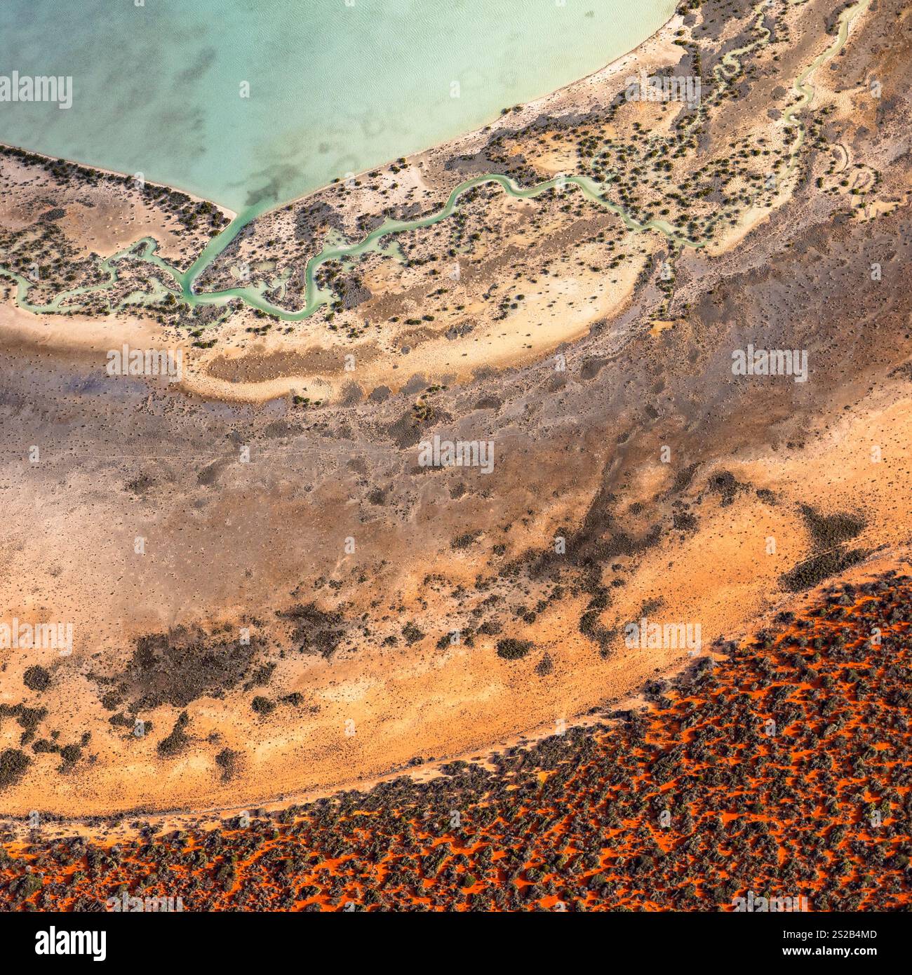 Aerial View of UNESCO Shark Bay, Western Australia Stock Photo - Alamy