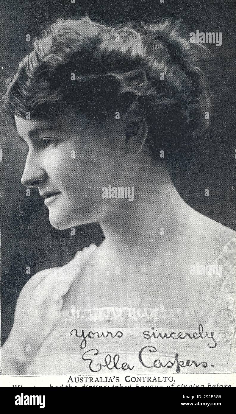Ella Caspers- a vintage image of Australian contralto Ella Caspers ...