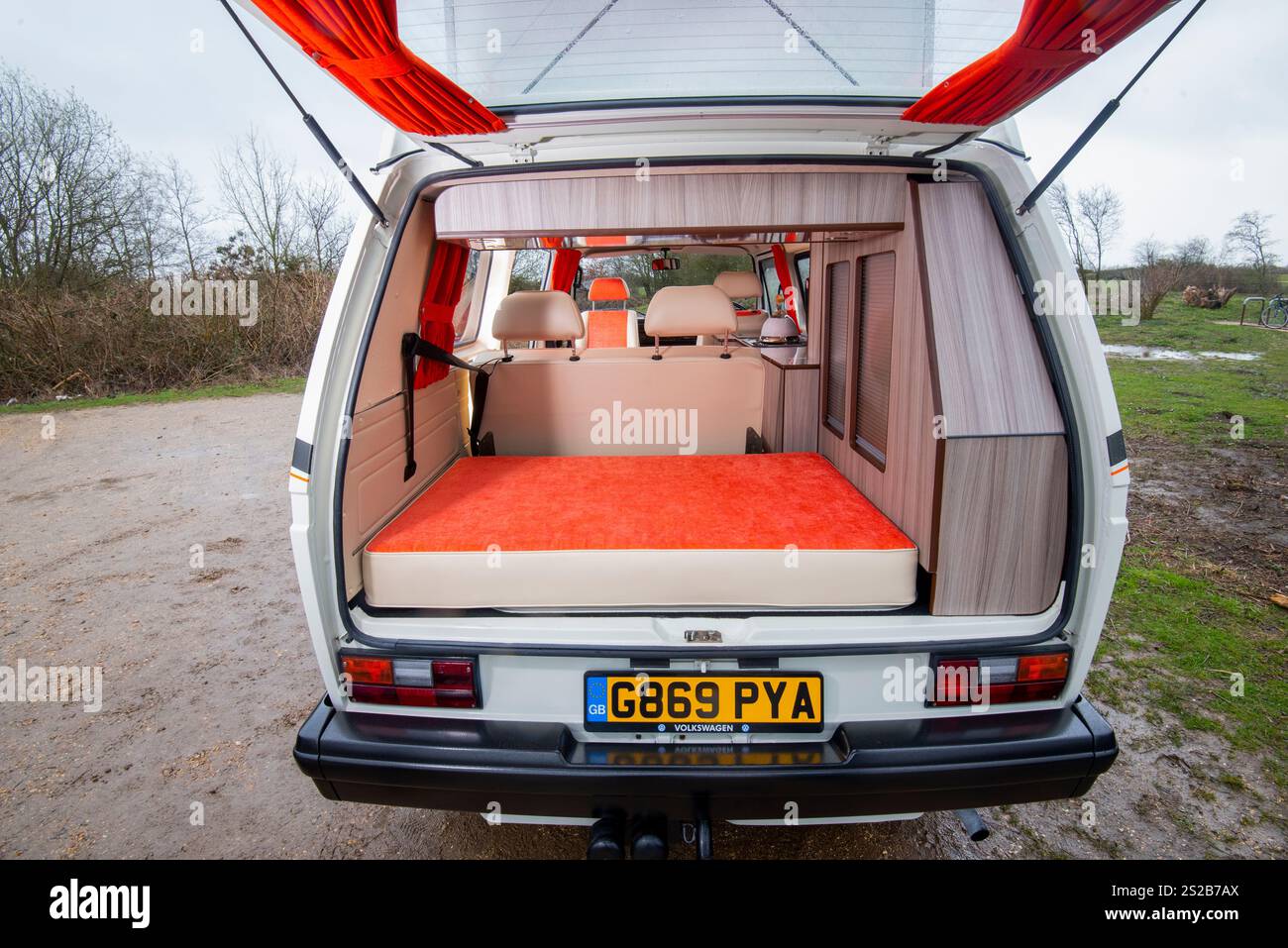 1990 T25 VW Transporter camper van conversion by Holdsworth Stock Photo ...
