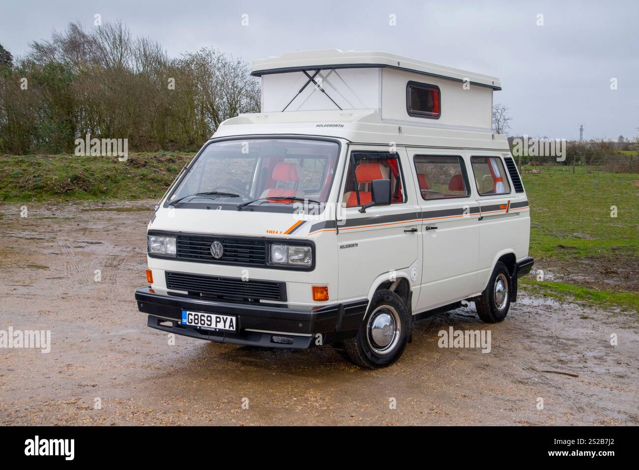 1990 T25 VW Transporter camper van conversion by Holdsworth Stock Photo ...