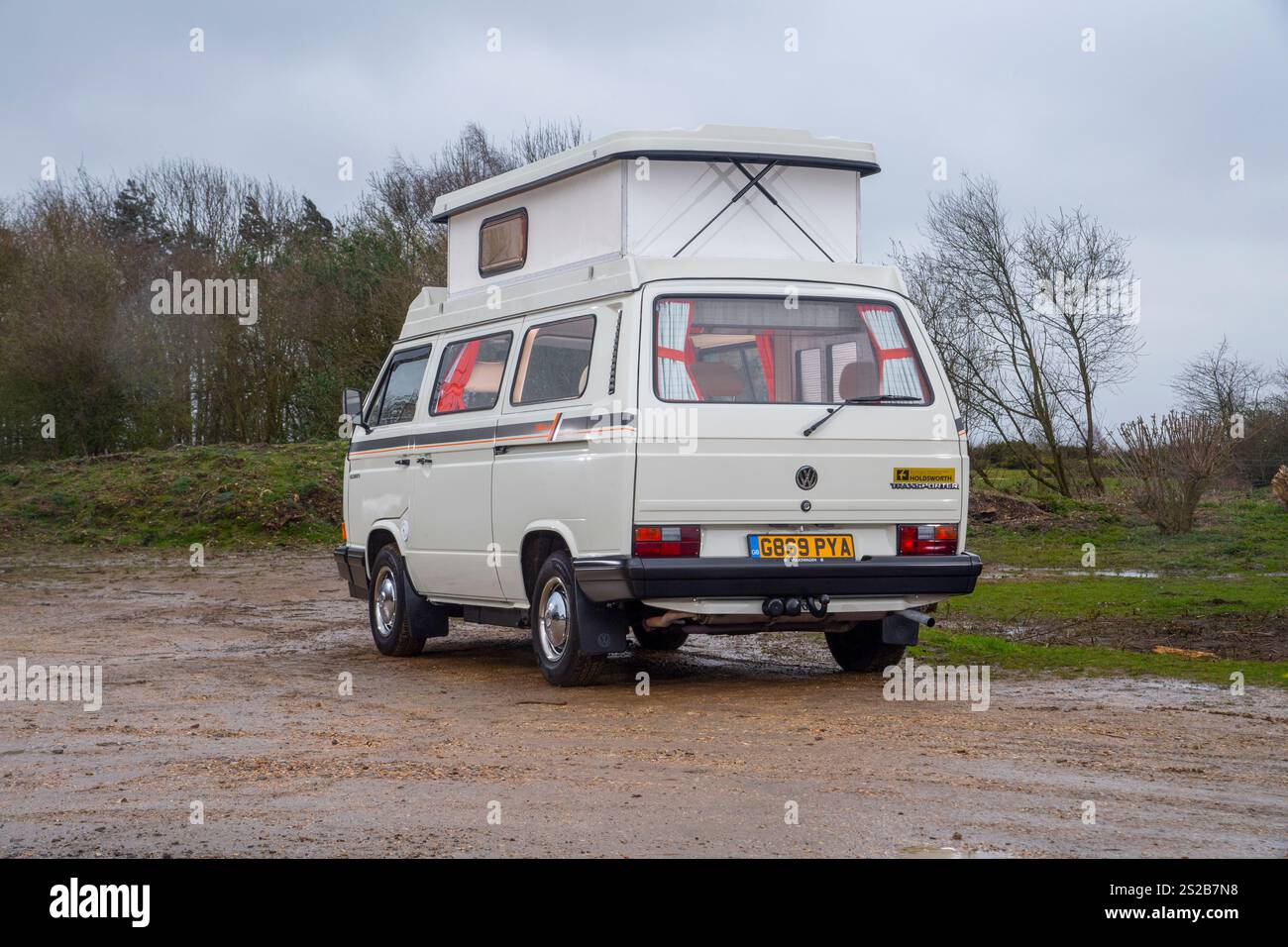 1990 T25 VW Transporter camper van conversion by Holdsworth Stock Photo ...