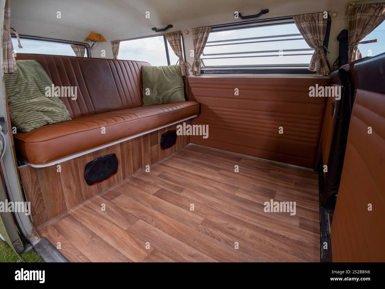 1973 Bay window VW camper van Stock Photo - Alamy