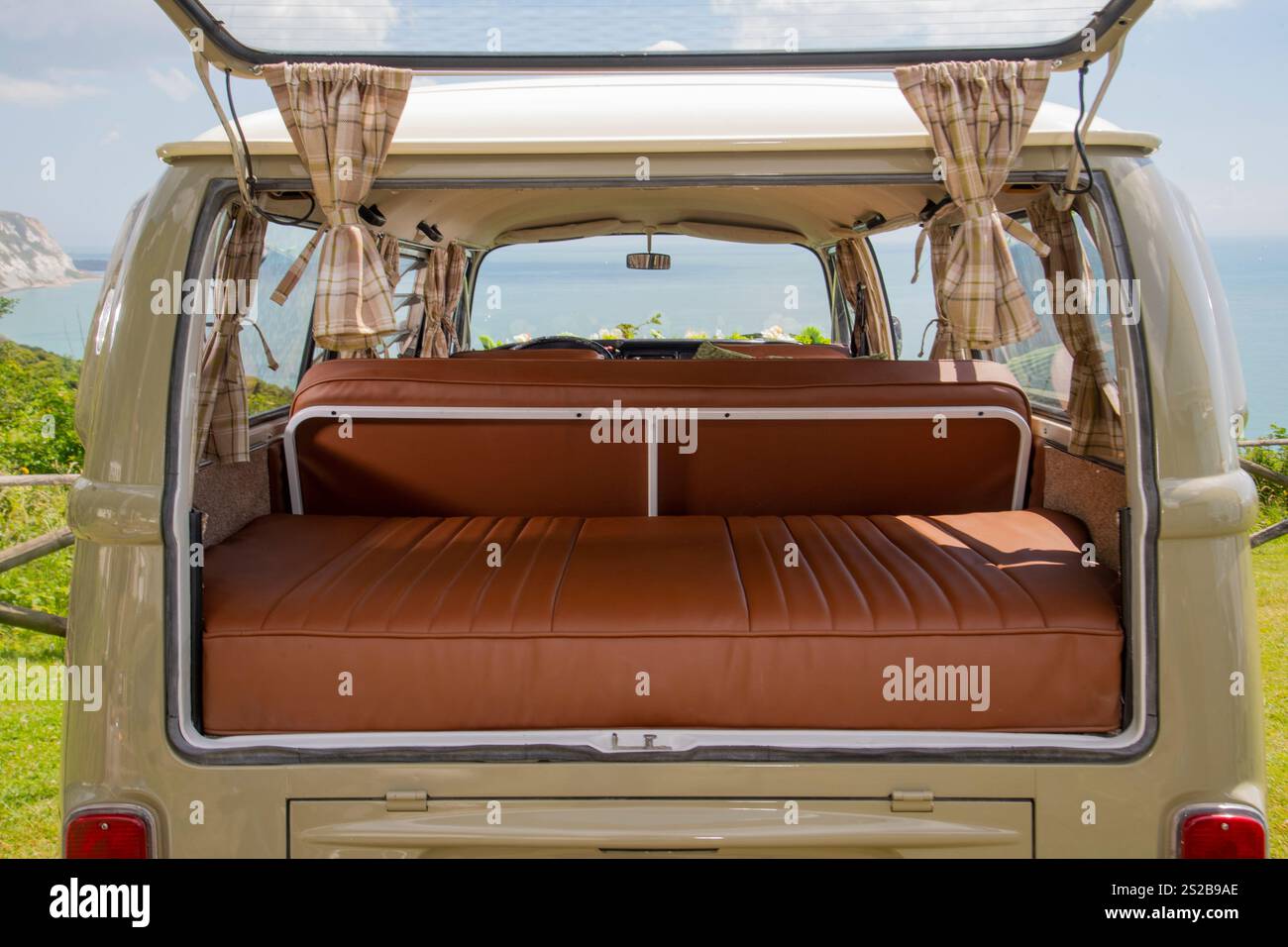 1973 Bay window VW camper van Stock Photo - Alamy