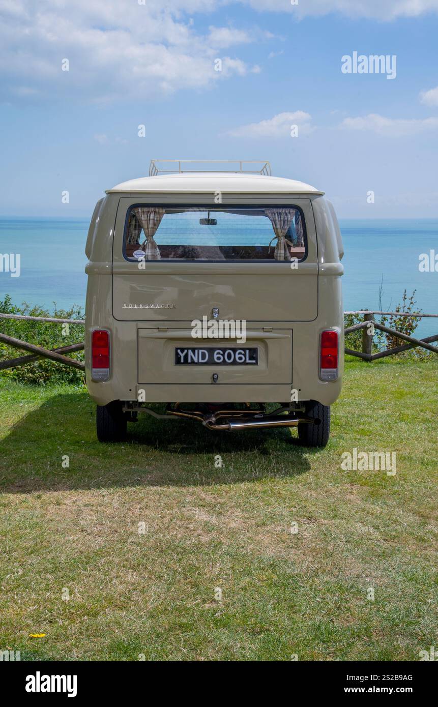 1973 Bay window VW camper van Stock Photo - Alamy
