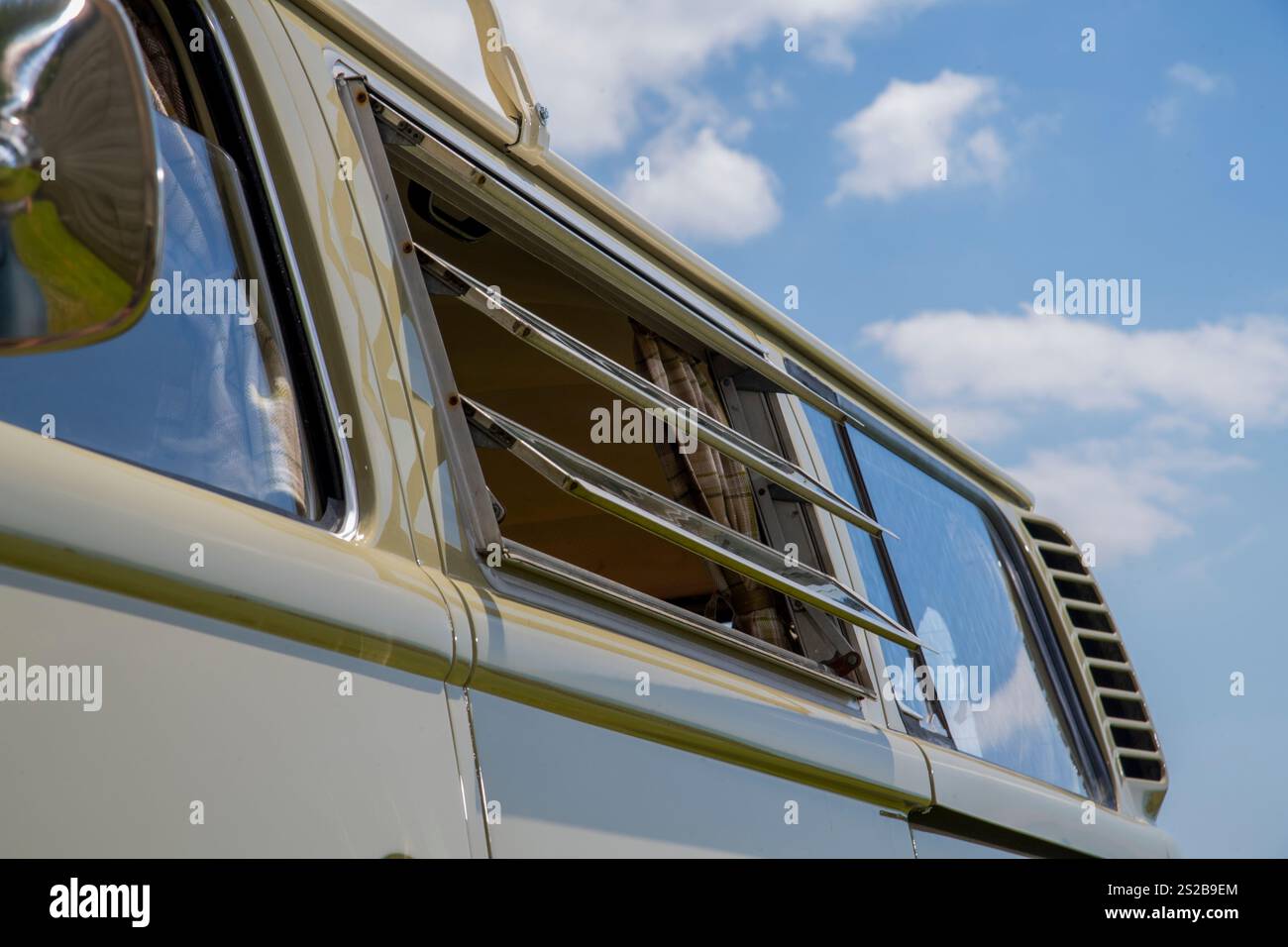 1973 Bay window VW camper van Stock Photo - Alamy
