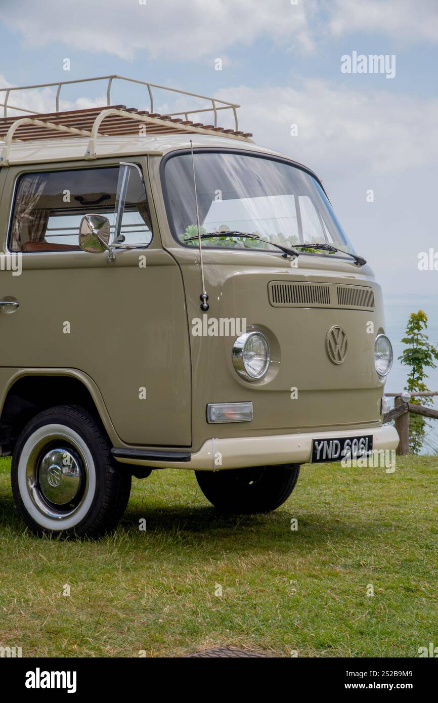 1973 Bay window VW camper van Stock Photo - Alamy