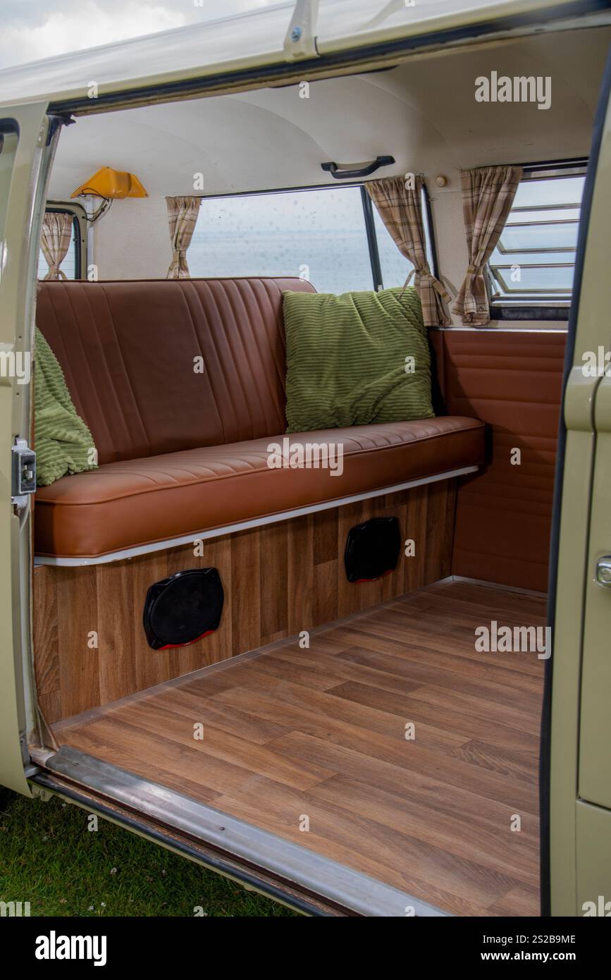 1973 Bay window VW camper van Stock Photo - Alamy