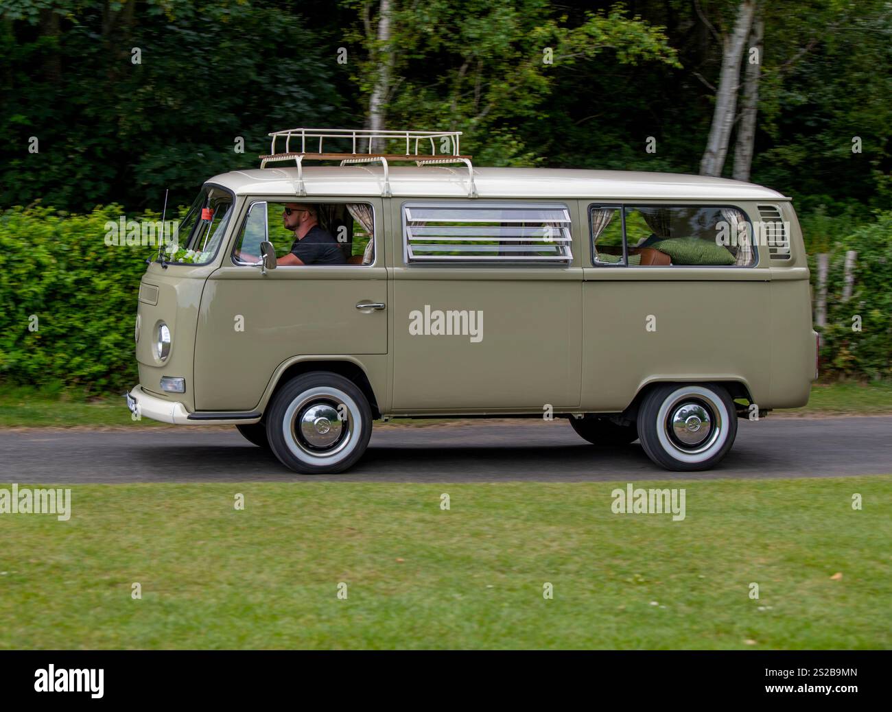 1973 Bay window VW camper van Stock Photo - Alamy
