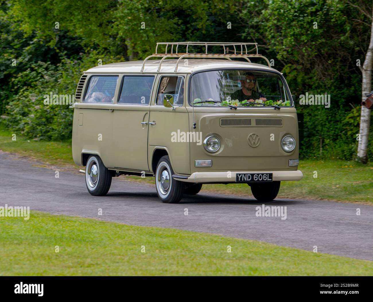 1973 Bay window VW camper van Stock Photo - Alamy
