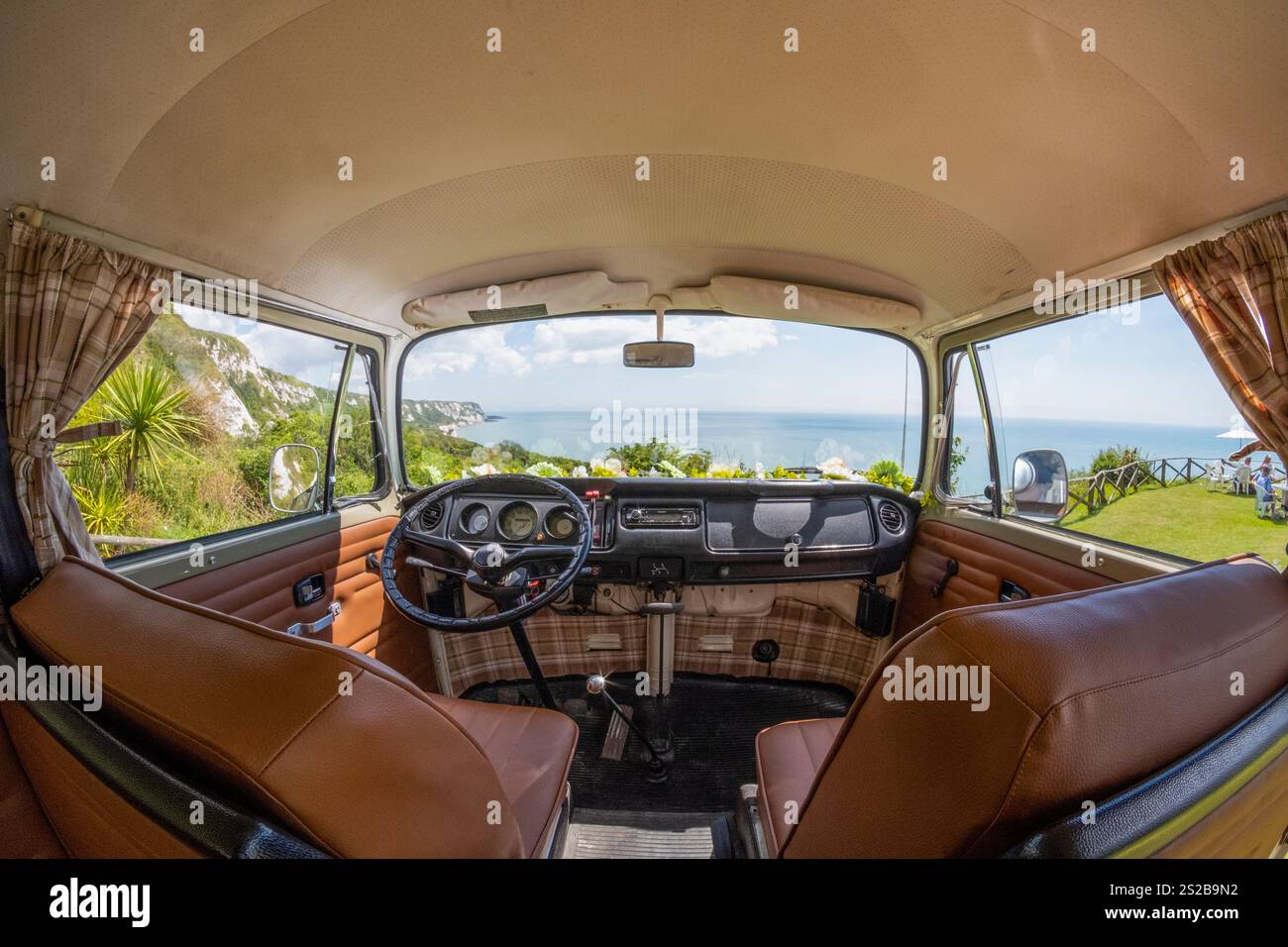 1973 Bay window VW camper van Stock Photo - Alamy