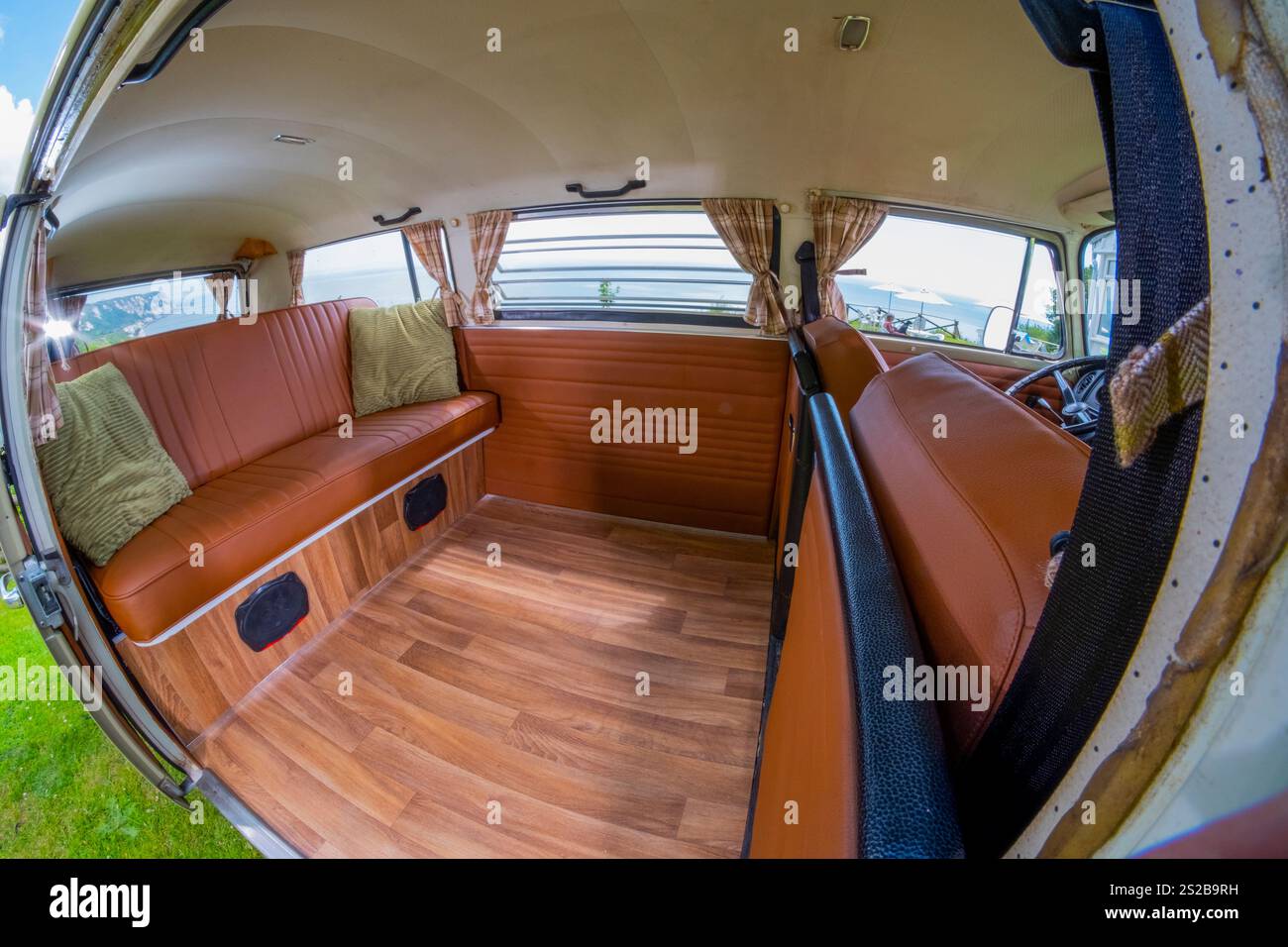 1973 Bay window VW camper van Stock Photo - Alamy