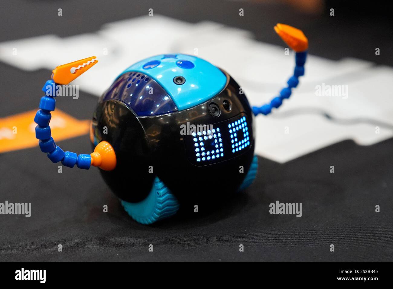 The Cooper robot is on display at the Learning Resources booth at ...