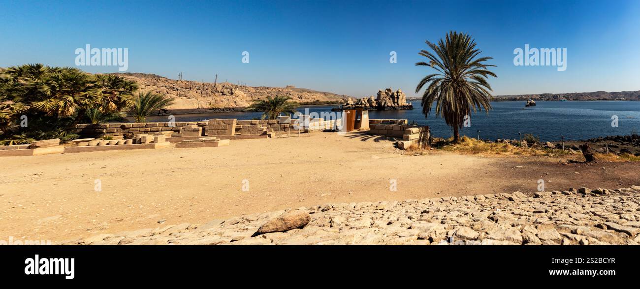 Enjoying the panoramic views of the Nile River, from Philae and ...