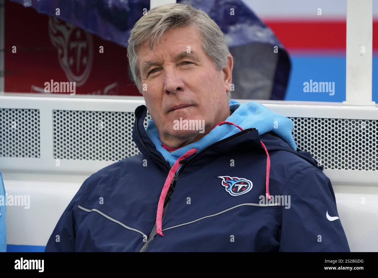 Tennessee Titans offensive line coach Bill Callahan before an NFL ...