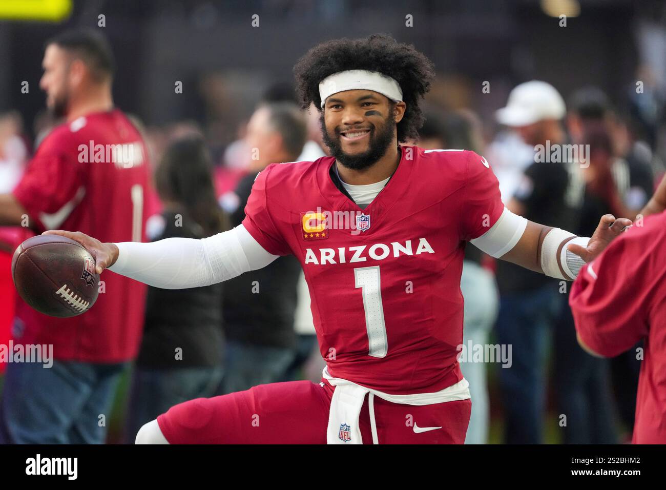 Arizona Cardinals quarterback Kyler Murray (1) during their NFL ...