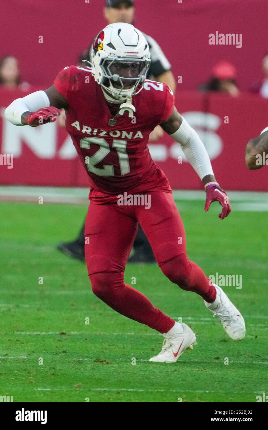 Arizona Cardinals cornerback Garrett Williams (21) during their NFL football game against the ...