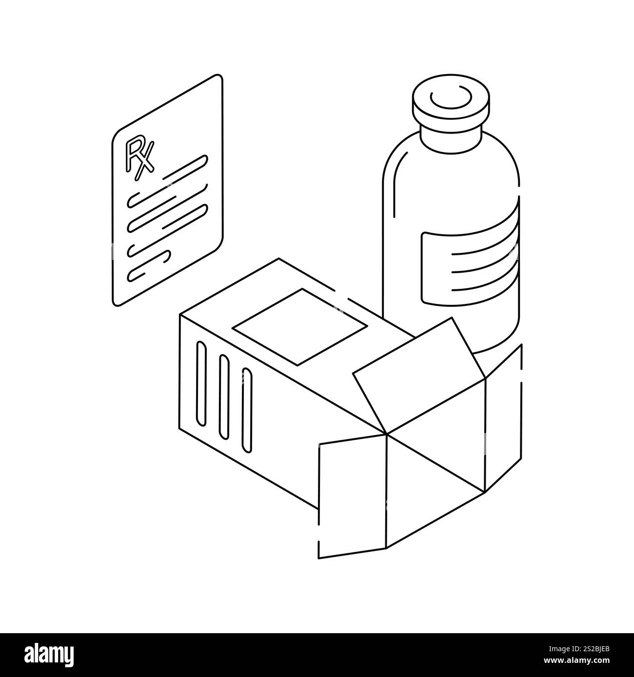 Packaging box for medical vials and drugs Stock Vector Image & Art - Alamy