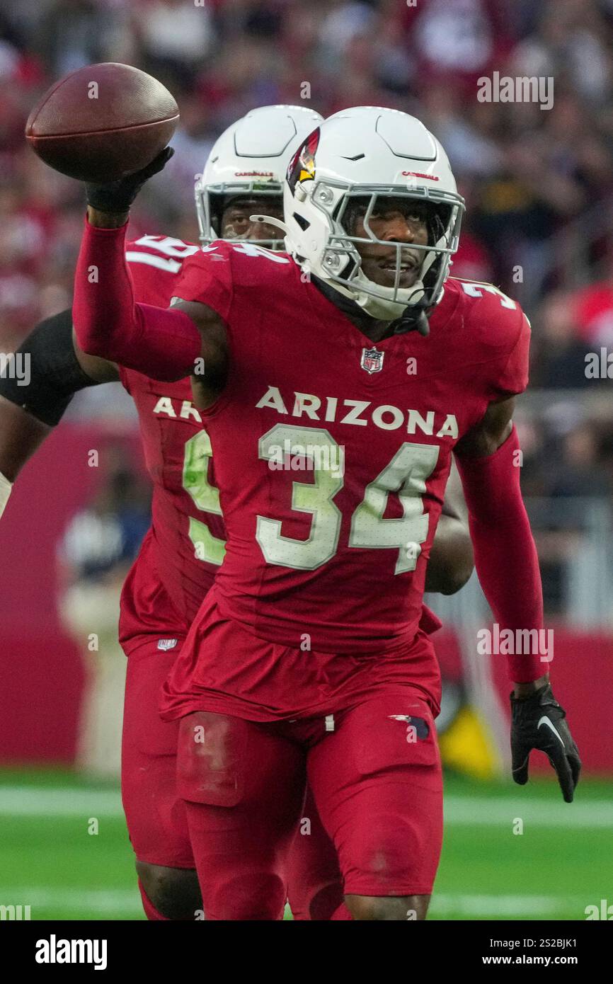 Arizona Cardinals safety Jalen Thompson (34) during their NFL football ...