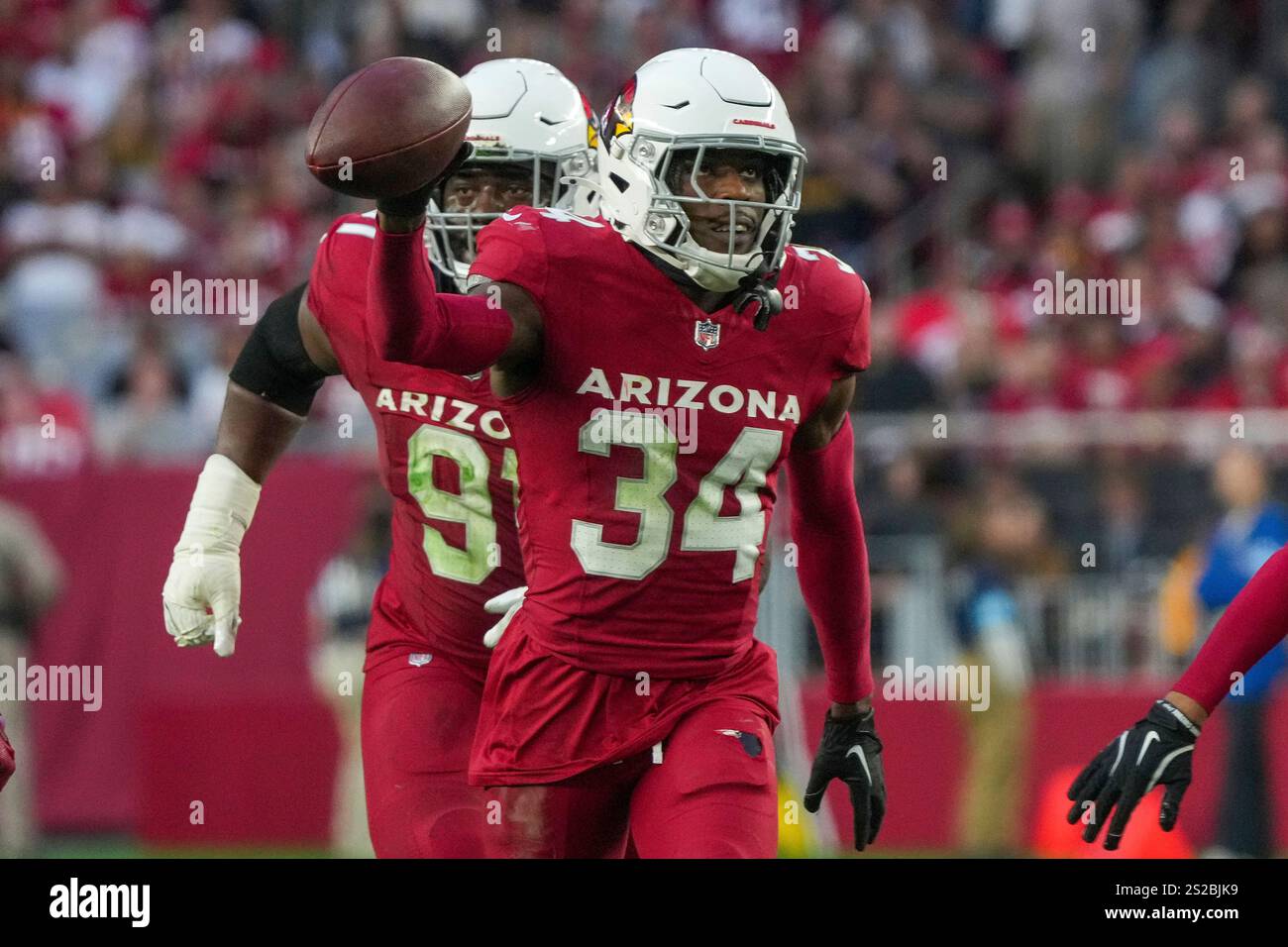 Arizona Cardinals safety Jalen Thompson (34) during their NFL football ...