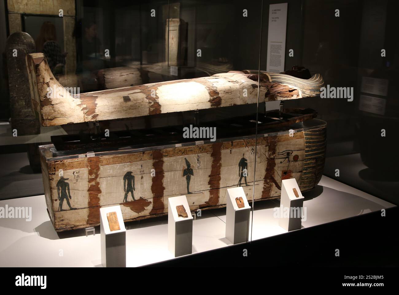 Coffin of Puia with inscriptions. Wood. New Kingdom. Early 18th Dynasty ...