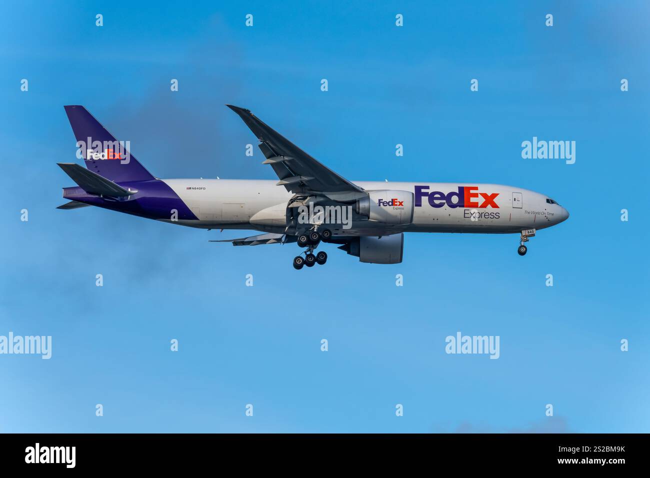 N840FD FedEx Express Boeing 777-FFX Aircraft above Sydney, NSW ...