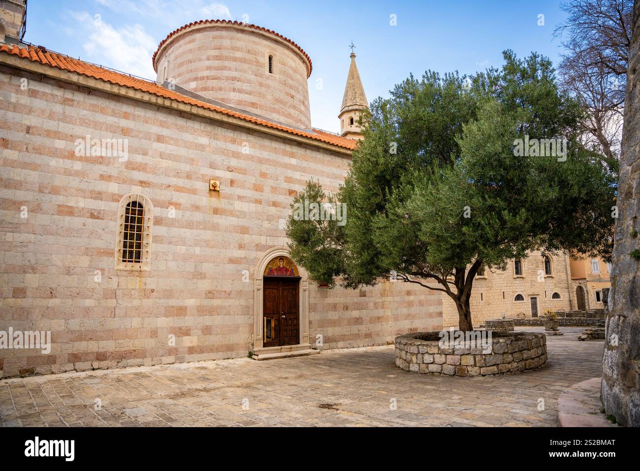 Saint Ivan and Holy Trinity churches of Montenegrin town Budva ...