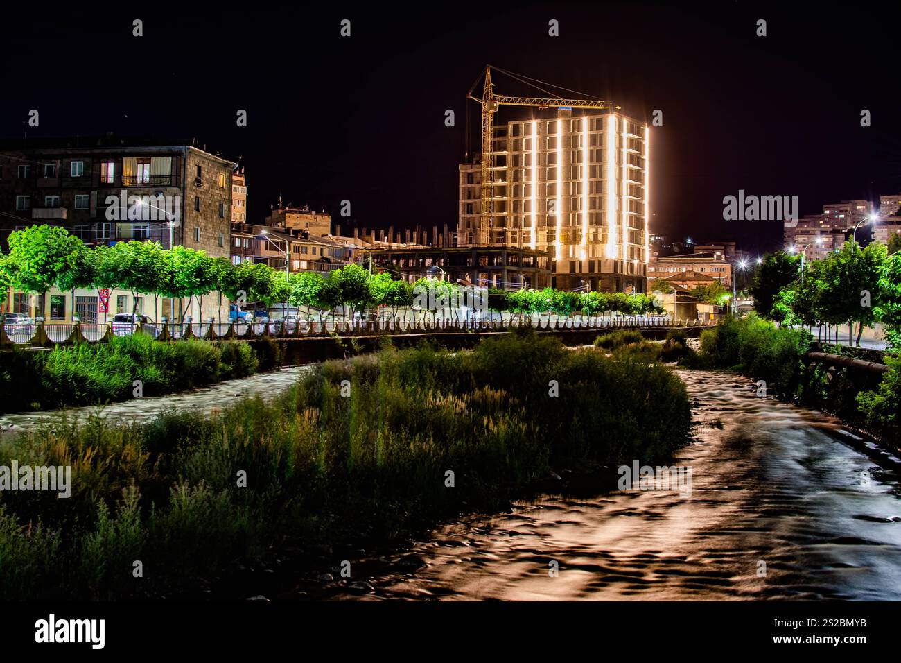 Night city. Lights of the night city. Life in the night city. Nice view ...