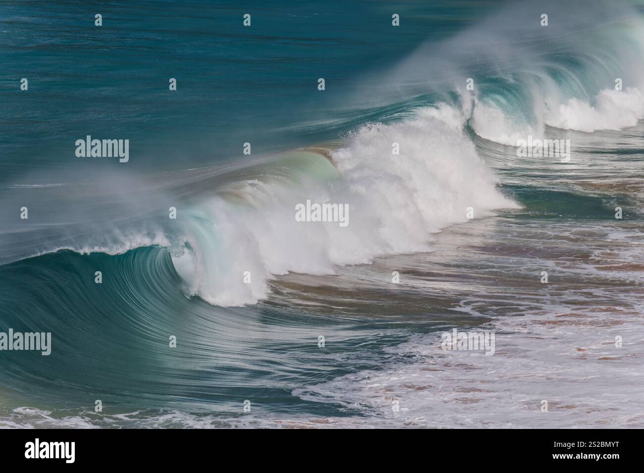 Waves and the sea at Whale Beach in the Northern Beaches region of ...