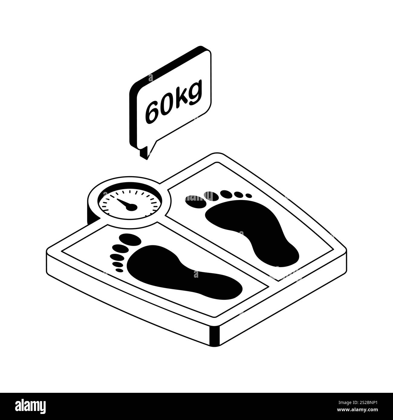 Scale for tracking weight in healthcare and fitness Stock Vector Image ...