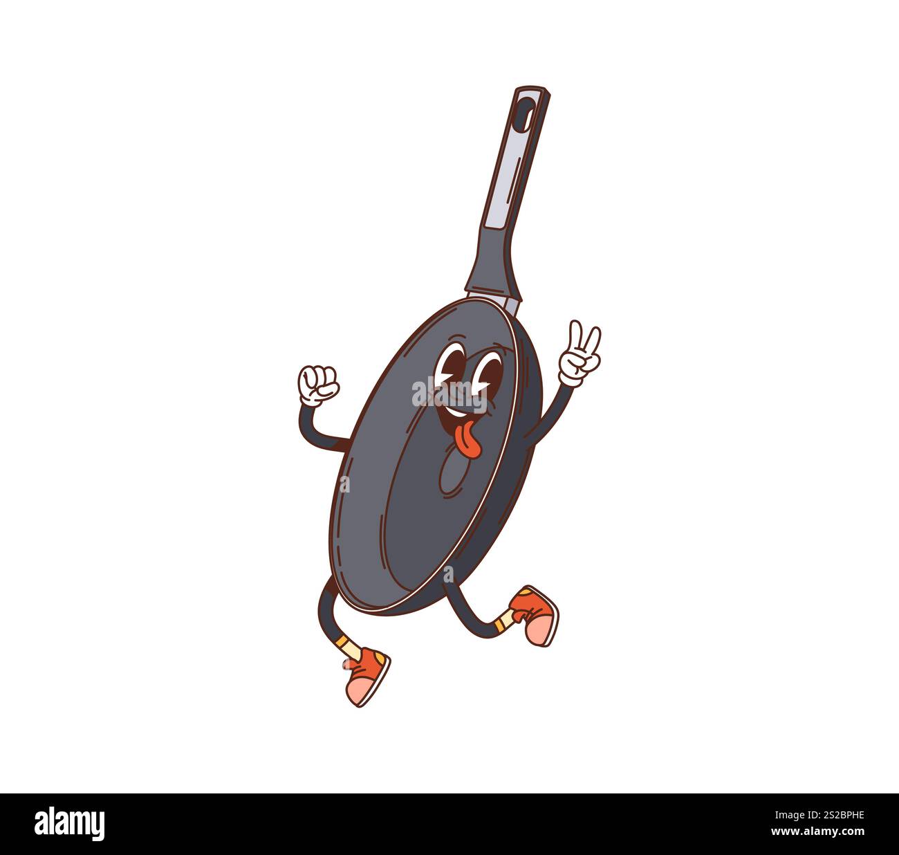 Finger frying pan cartoon hi-res stock photography and images - Alamy