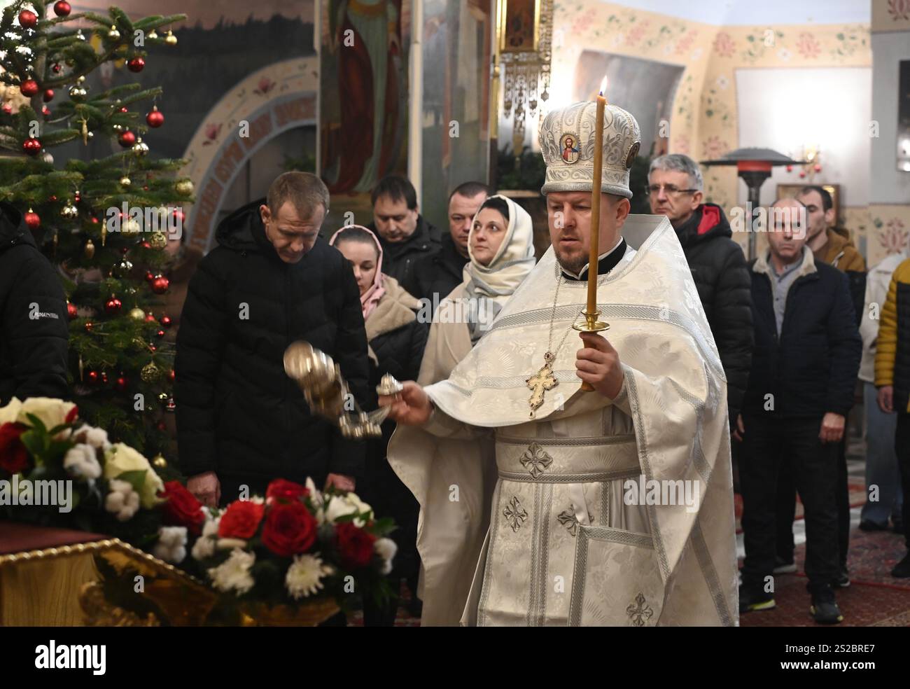 Olomouc, Czech Republic. 07th Jan, 2025. Priest Alexij Kukhta ...