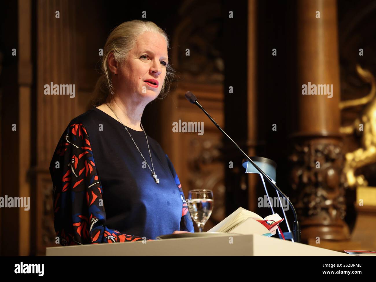 Hamburg, Germany. 06th Jan, 2024. The author Isabel Bogdan reads as ...