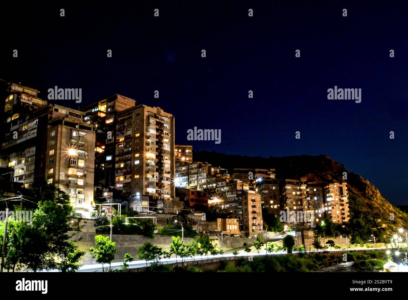 Night city. Lights of the night city. Life in the night city. Nice view ...